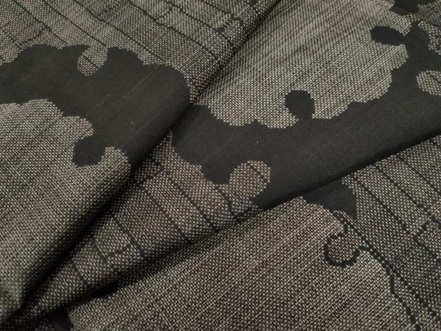 平和屋着物●本場大島紬　9マルキ　竹並び雪輪文　正絹　逸品　CAAZ3438yc