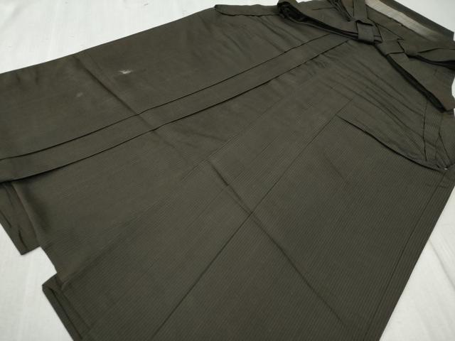 平和屋着物●男性　馬乗り袴　縞　正絹　逸品　CAAZ3470yc
