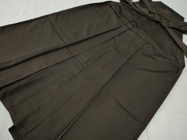 平和屋着物●男性　馬乗り袴　間道　正絹　逸品　CAAZ3472yc
