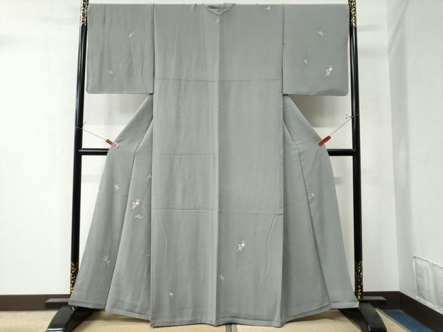 平和屋着物●訪問着　本加賀友禅作家　沢飯芳雄　枝花文　正絹　逸品　CAAZ3490yc