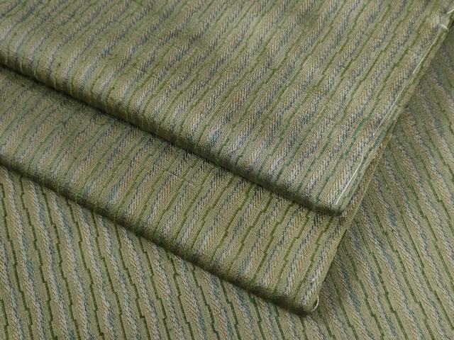 平和屋着物●男性　紬　変わり縞　キングサイズ　正絹　逸品　未使用　CAAZ3496yc