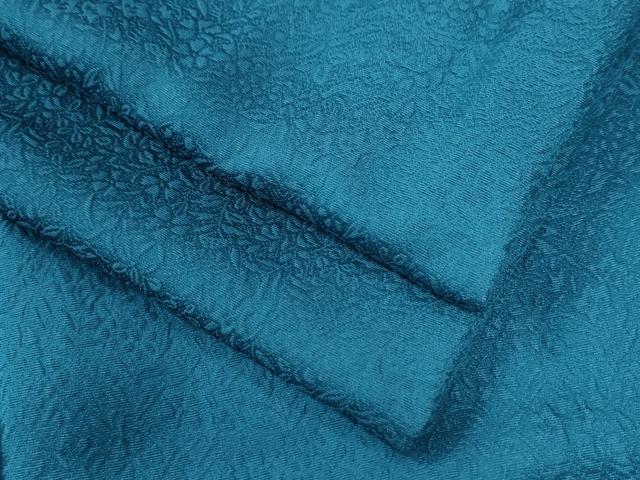 平和屋着物●上質な色無地　草花地紋　納戸色　正絹　逸品　CAAZ3517yc