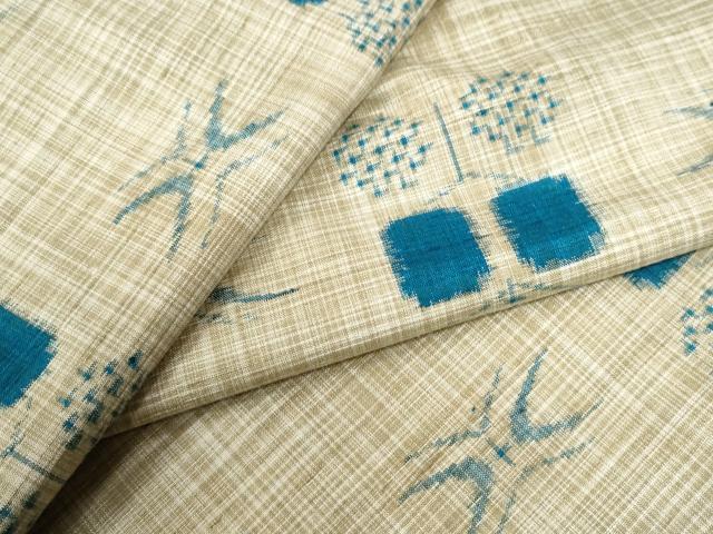 平和屋着物●上質な紬　遠州椿　正絹　逸品　CAAZ3520yc