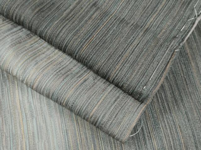 平和屋着物●上質なお召　霞文　正絹　逸品　未使用　CAAZ3526yc