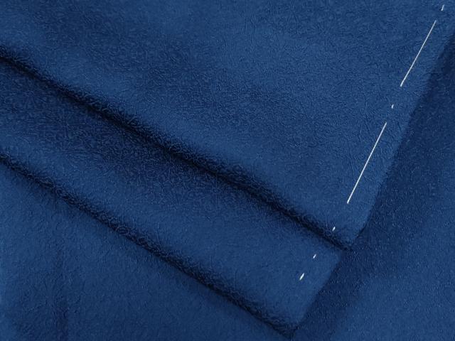 平和屋着物●上質な色無地　紺青色　正絹　逸品　未使用　CAAZ3546yc