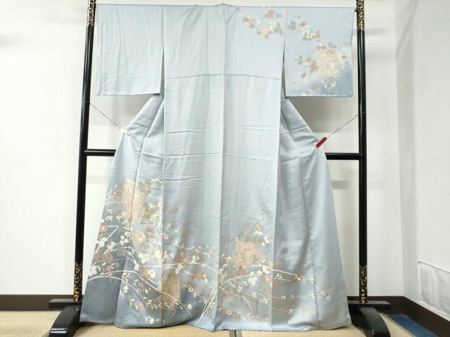 平和屋着物●創業460年・千總　訪問着　貝桶枝花文　暈し染め　金彩　高島屋扱い　正絹　逸品　CAAZ3579yc