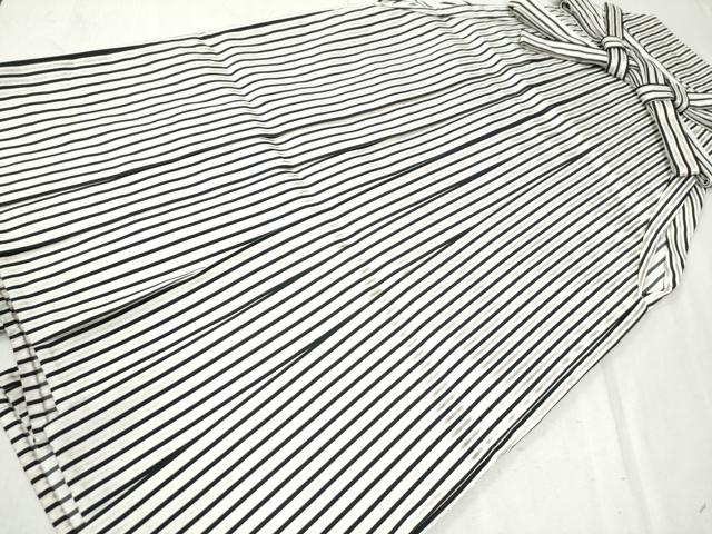 平和屋着物●男性　行灯袴　間道　銀糸　CAAZ3636yc