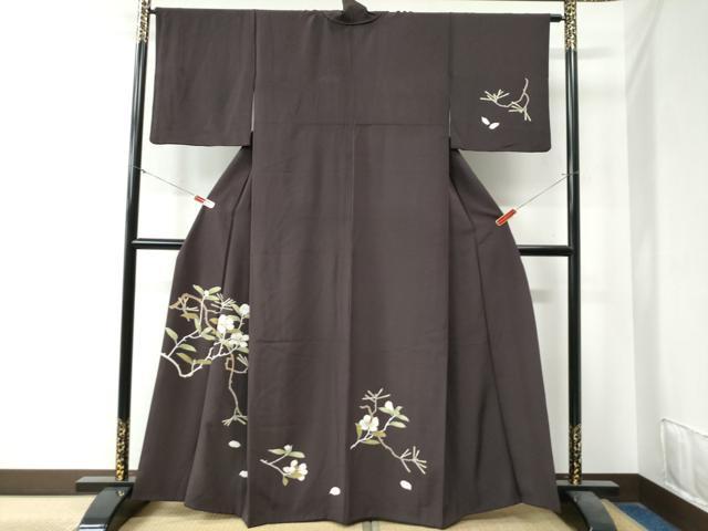 平和屋着物●訪問着　枝花文　金彩　正絹　逸品　CAAZ3749yc