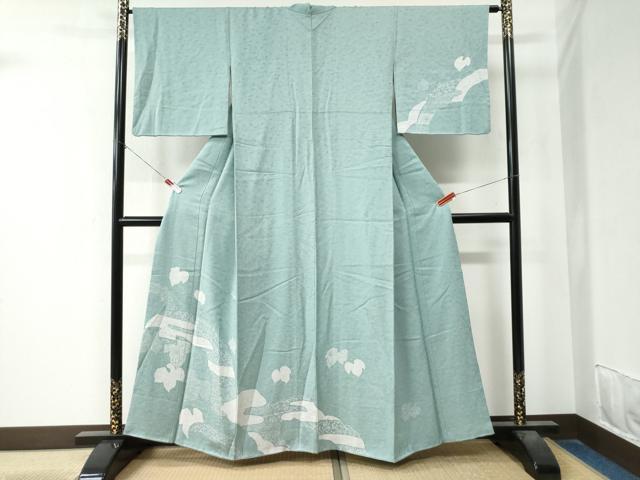 平和屋着物●訪問着　蔦の葉霞花文　正絹　逸品　CAAZ3831yc