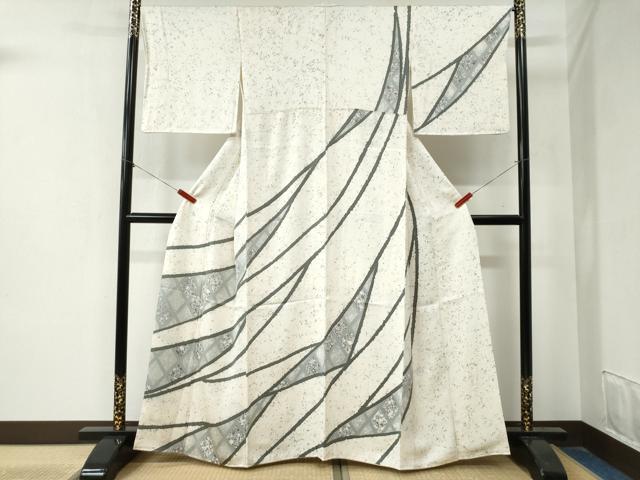 平和屋着物●訪問着　網目花文　正絹　逸品　CAAZ3973yc