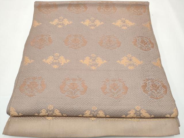 平和屋着物●全通柄　京袋帯　向かい鳥動物文　正絹　逸品　CAAZ4122hy