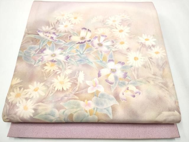 平和屋着物●両面　太鼓柄袋帯　霞文　金彩　正絹　逸品　CAAZ4229hy