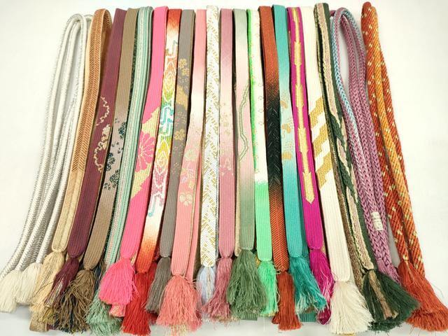 平和屋着物●和装小物　帯締め20本セット　高麗組　礼装用　奈良組　唐組　金銀糸　逸品　CAAZ6305ju