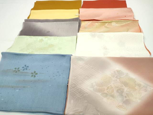 平和屋着物★和装小物　帯揚げ10枚セット　正絹　逸品　未使用　CAAZ6327ju