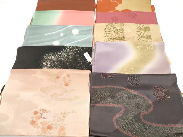 平和屋着物★和装小物　帯揚げ10枚セット　正絹　逸品　未使用　CAAZ6330ju