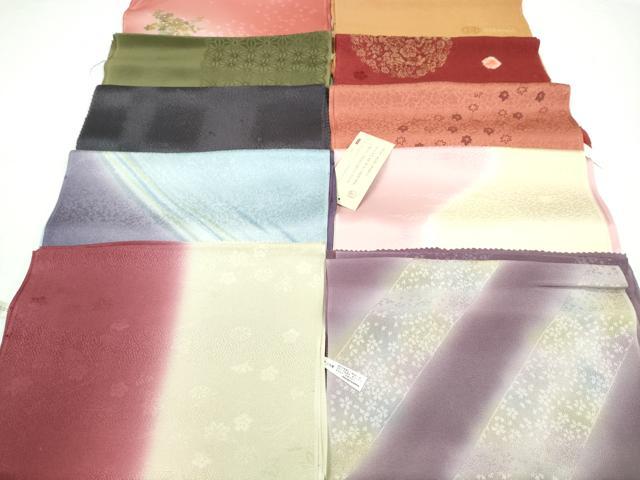 平和屋着物★和装小物　帯揚げ10枚セット　正絹　逸品　未使用　CAAZ6333ju