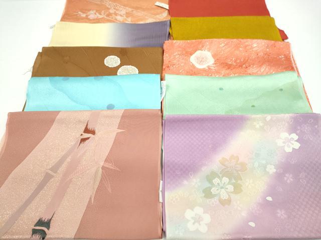 平和屋着物★和装小物　帯揚げ10枚セット　正絹　逸品　未使用　CAAZ6336ju