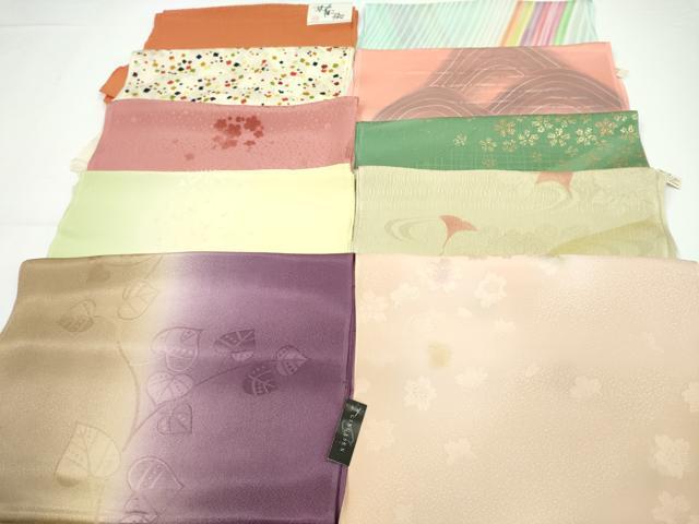 平和屋着物★和装小物　帯揚げ10枚セット　正絹　逸品　未使用　CAAZ6348ju