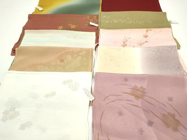 平和屋着物★和装小物　帯揚げ10枚セット　正絹　逸品　未使用　CAAZ6354ju