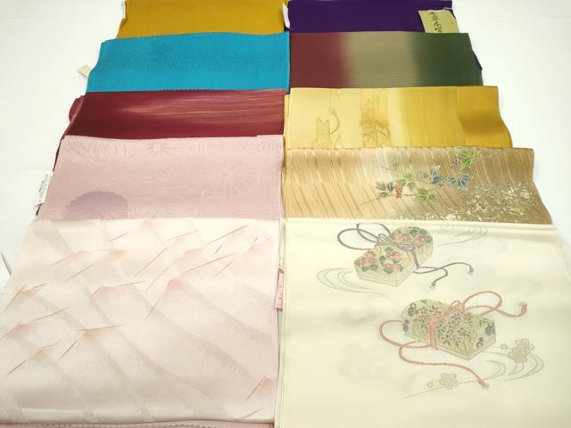 平和屋着物★和装小物　帯揚げ10枚セット　正絹　逸品　未使用　CAAZ6356ju