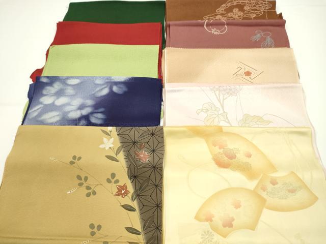 平和屋着物★和装小物　帯揚げ10枚セット　正絹　逸品　CAAZ6366ju