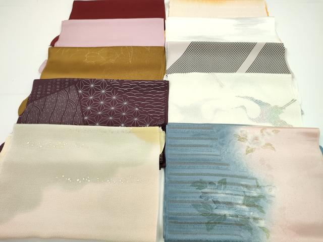 平和屋着物★和装小物　帯揚げ10枚セット　正絹　逸品　CAAZ6380ju