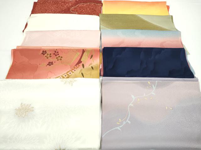 平和屋着物★和装小物　帯揚げ10枚セット　正絹　逸品　CAAZ6388ju