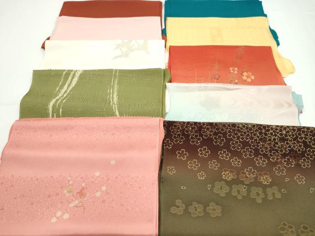 平和屋着物★和装小物　帯揚げ10枚セット　正絹　逸品　CAAZ6391ju