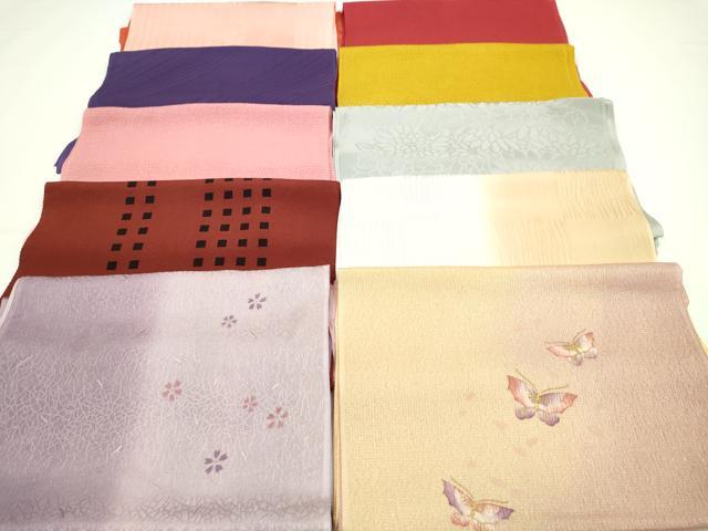 平和屋着物★和装小物　帯揚げ10枚セット　正絹　逸品　CAAZ6392ju