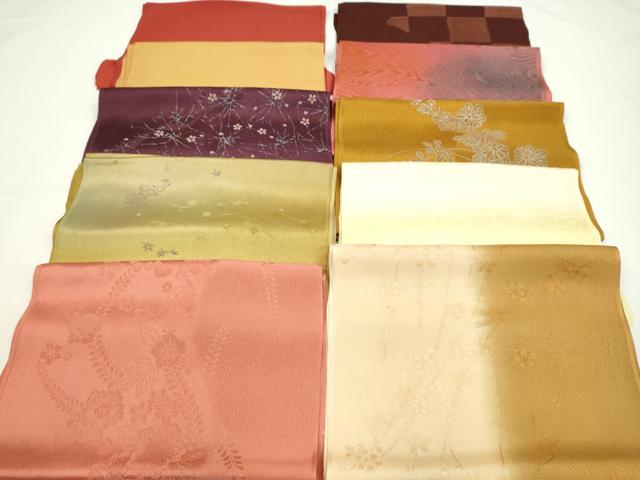 平和屋着物★和装小物　帯揚げ10枚セット　正絹　逸品　CAAZ6398ju