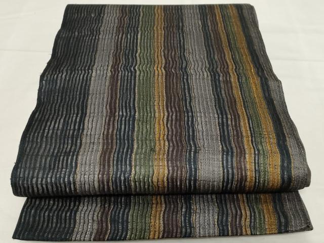 平和屋着物▽スリーシーズン　春夏秋　全通柄袋帯　櫛織　吉祥文　金糸　やまと誂製　正絹　逸品　CAAZ6418dy