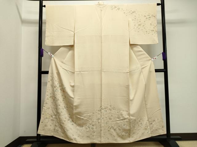 平和屋着物●訪問着　総刺繍　吹寄せ花文　金彩　正絹　逸品　CAAZ6500dy