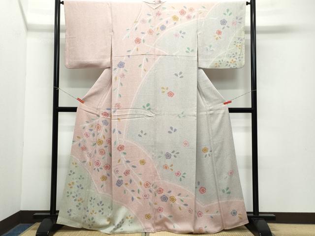 平和屋着物●訪問着　舞花文　金彩　正絹　逸品　CAAZ8020vf