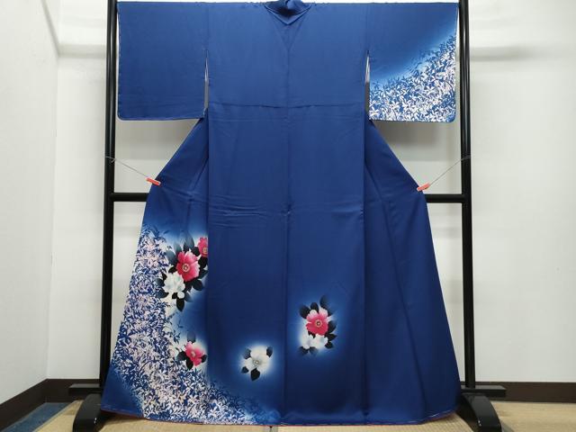 平和屋着物●訪問着　草花文　暈し染め　正絹　逸品　CAAZ8031vf