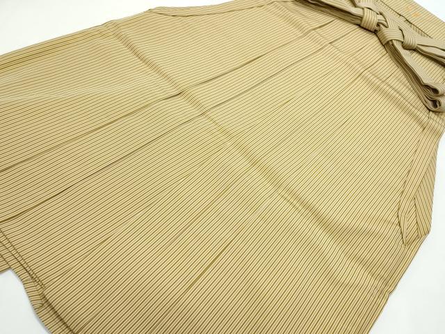 平和屋着物●男性　馬乗り袴　間道　正絹　逸品　CAAZ8033vf