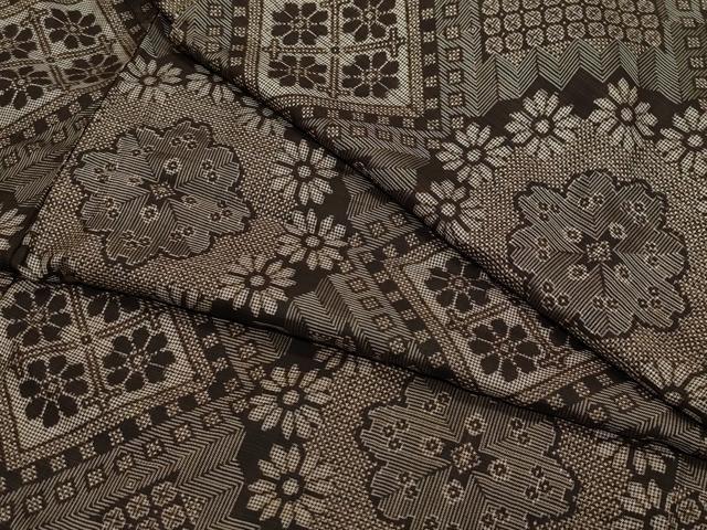 平和屋着物●本場大島紬　龍郷絣　正絹　逸品　CAAZ8038vf