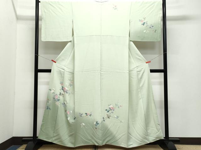 平和屋着物●訪問着　友禅　枝花文　正絹　逸品　CAAZ8069vf