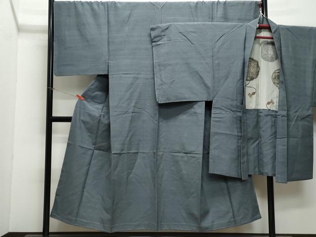 平和屋着物●男性　結城紬　アンサンブル　100亀甲　総詰め　正絹　逸品　CAAZ8084vf