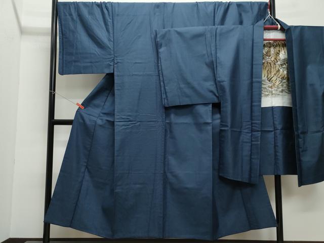 平和屋着物●男性　紬　アンサンブル　100亀甲　正絹　逸品　CAAZ8088vf