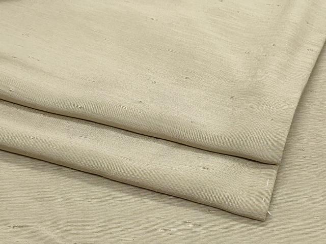 平和屋着物●上質な紬　色無地　空五倍子色　正絹　逸品　CAAZ8194vf