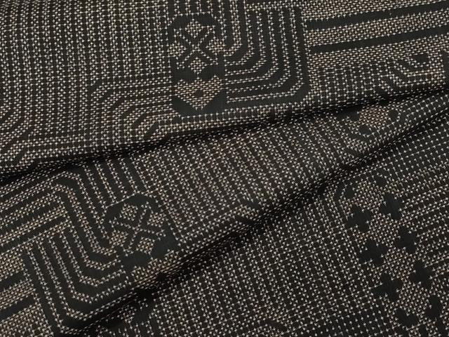 平和屋着物●本場大島紬　7マルキ　吉祥文　正絹　逸品　未使用　CAAZ8216vf