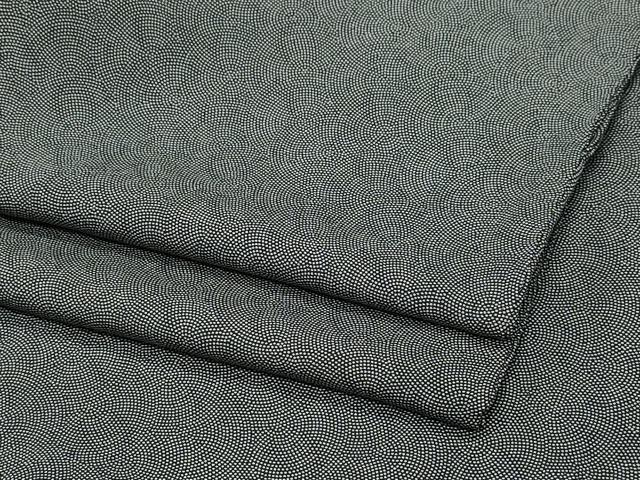 平和屋着物●江戸小紋　鮫小紋柄　黒地　正絹　逸品　CAAZ8222vf