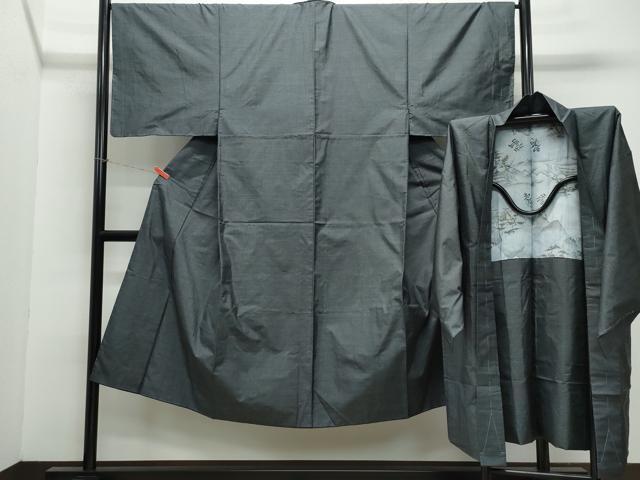 平和屋着物●男性　本場大島紬　アンサンブル　100亀甲　総詰め　正絹　逸品　CAAZ8276vf