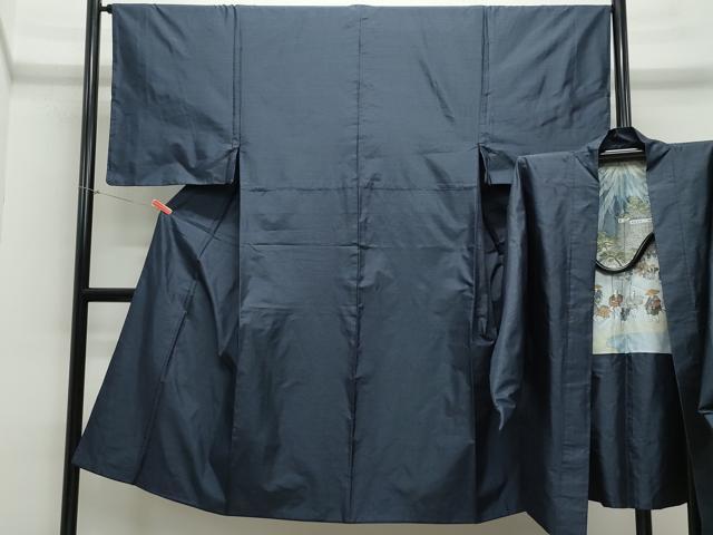 平和屋着物●男性　本場大島紬　アンサンブル　80亀甲　総詰め　正絹　逸品　CAAZ8282vf