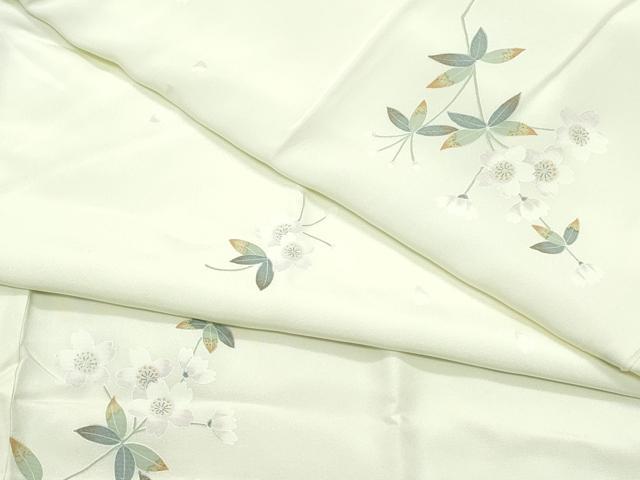 平和屋着物●長襦袢　無双仕立て　枝桜　やまと誂製　正絹　逸品　CAAZ8321vf