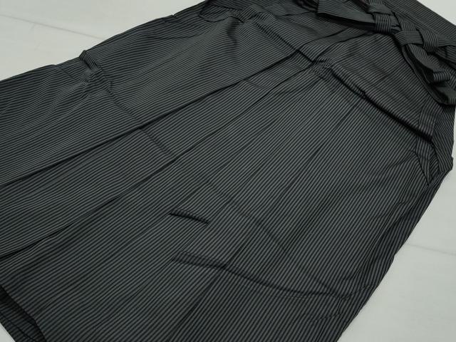 平和屋着物●男性　馬乗り袴　間道　正絹　逸品　CAAZ8328vf