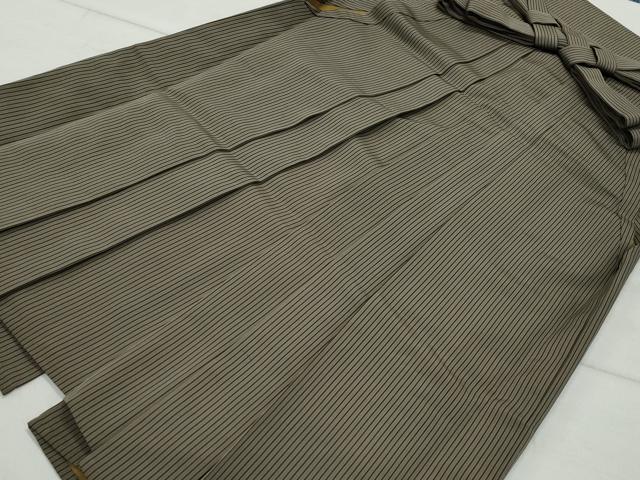 平和屋着物●男性　馬乗り袴　間道　正絹　逸品　CAAZ8329vf