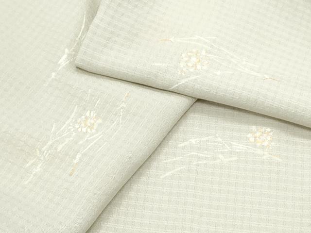 平和屋着物●上質な小紋　溢れ松葉　金彩　三越扱い　正絹　逸品　CAAZ8822th