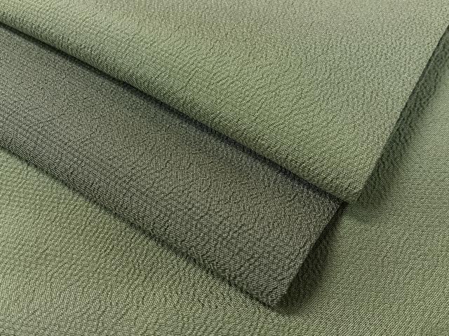 平和屋着物●本塩沢　変わり市松文様　正絹　逸品　CAAZ9977vp