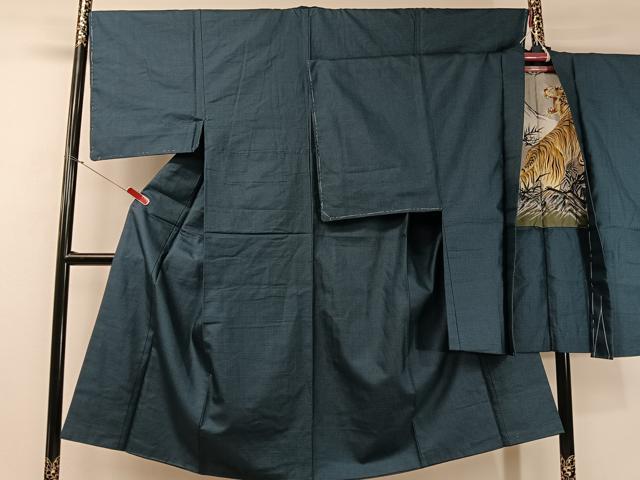 平和屋着物●男性　本場大島紬　アンサンブル　100亀甲　総詰め　正絹　逸品　未使用　CAAZ9983vp